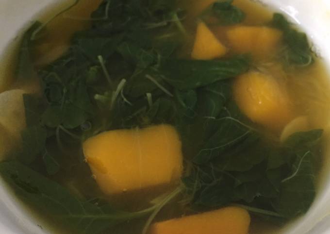 Resep Sayur Bayam Kabocha oleh Chel's Meals - Cookpad