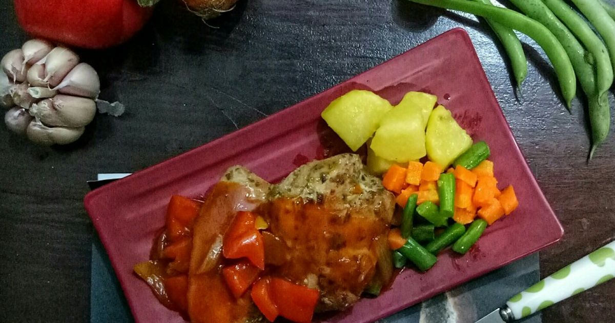 Resep steak ikan tuna saus barbeque rumahan enak dan mudah - Cookpad