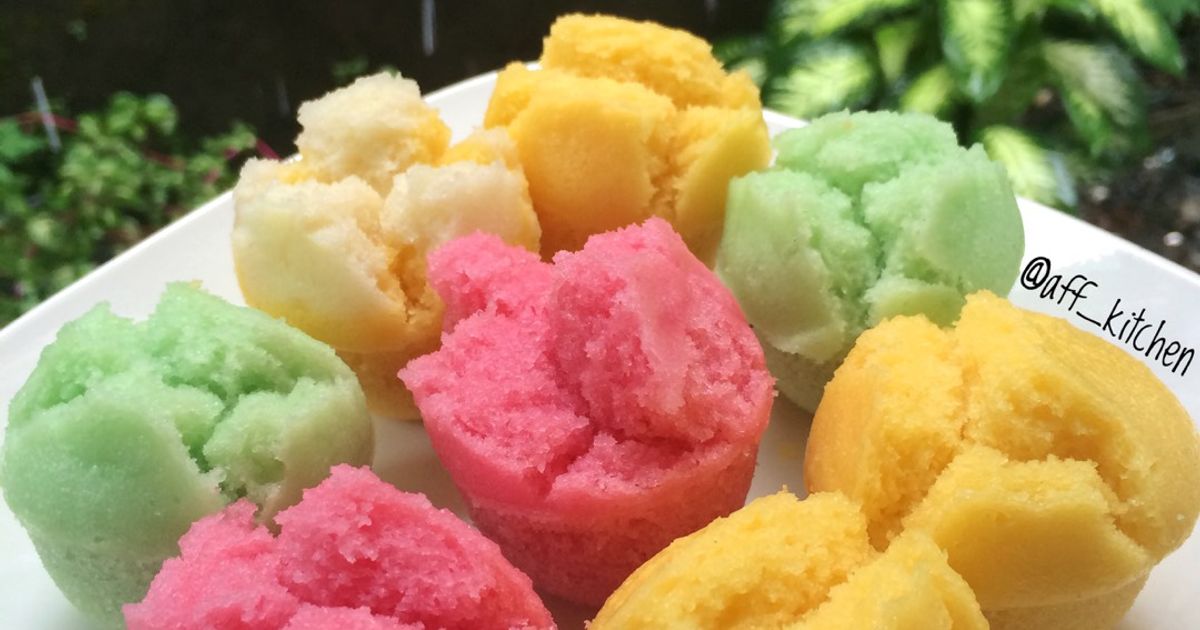 Resep Kue Mangkok A.K Kue Apem Mekar oleh ayu_kitchen5 - Cookpad