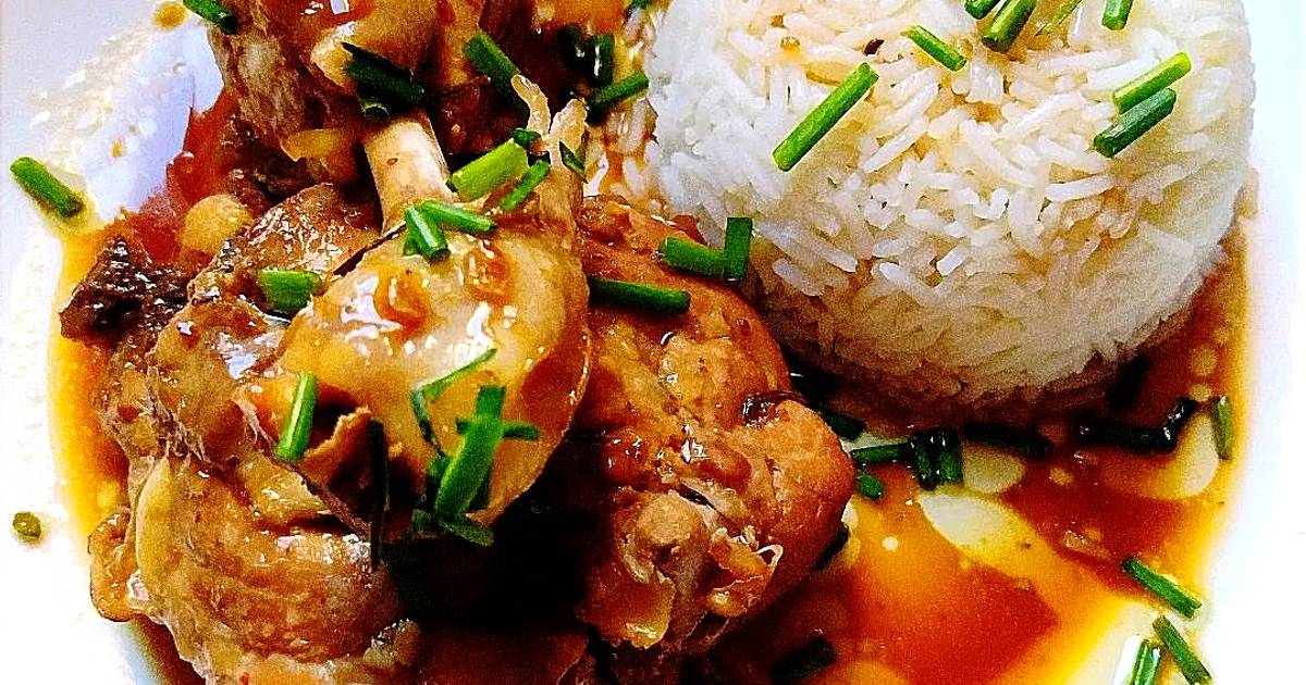 Ricetta Pollo in Salsa Agrodolce con Riso Basmati ed Erba Cipollina di ...
