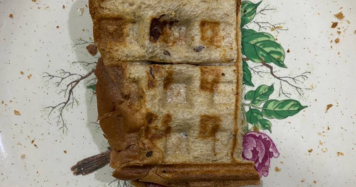 Resep Toast Roti Waffle : Daging Asap Keju + Tomat + Mayo oleh ...