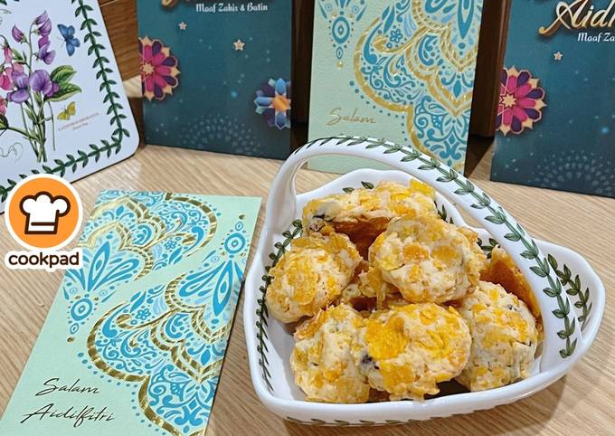 Resipi 👩‍🍳Biskut Cornflakes Raya oleh Mahadiah - Cookpad