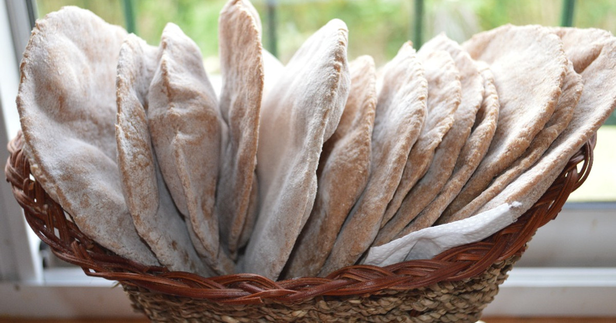 Pan árabe Integral Receta de Liliana Olivares- Cookpad