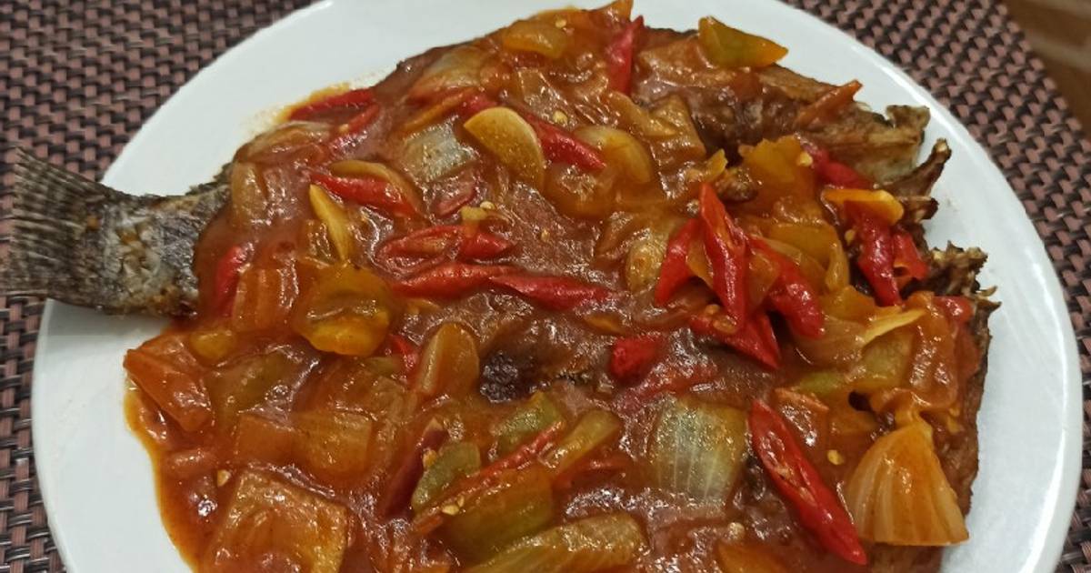 Resep Ikan mujaer saos padang oleh Hira - Cookpad