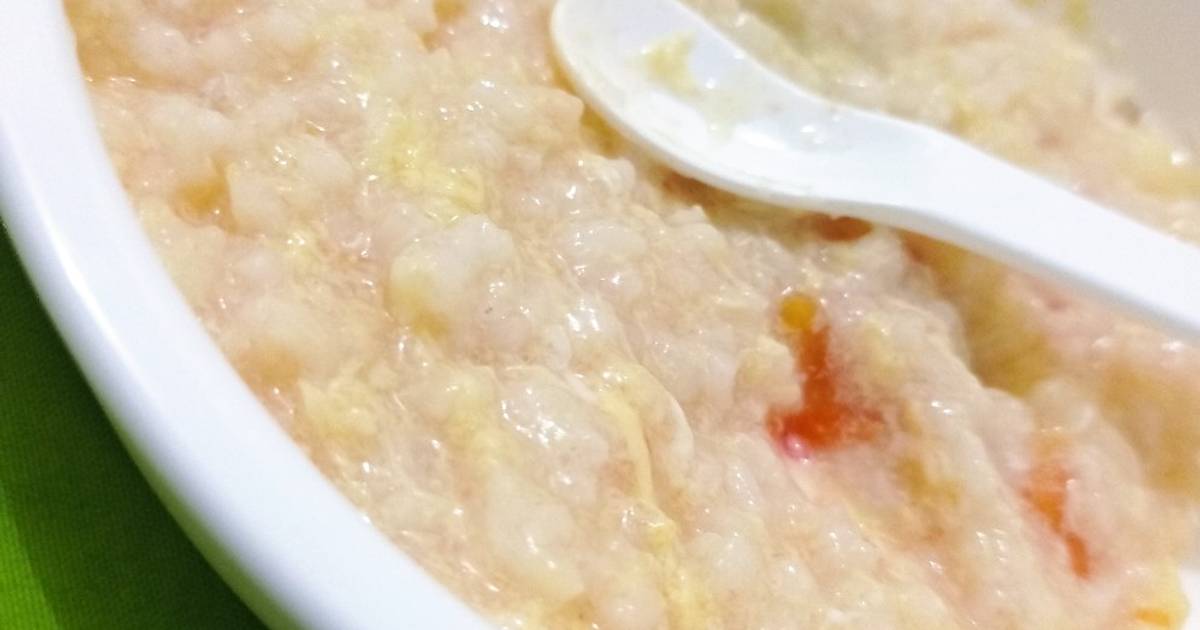 Resep Bubur tim 3 bahan super gampang mpasi 8+ oleh Yuana Setiyawati ...