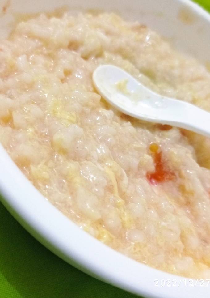 Resep Bubur tim 3 bahan super gampang mpasi 8+ oleh Yuana Setiyawati ...