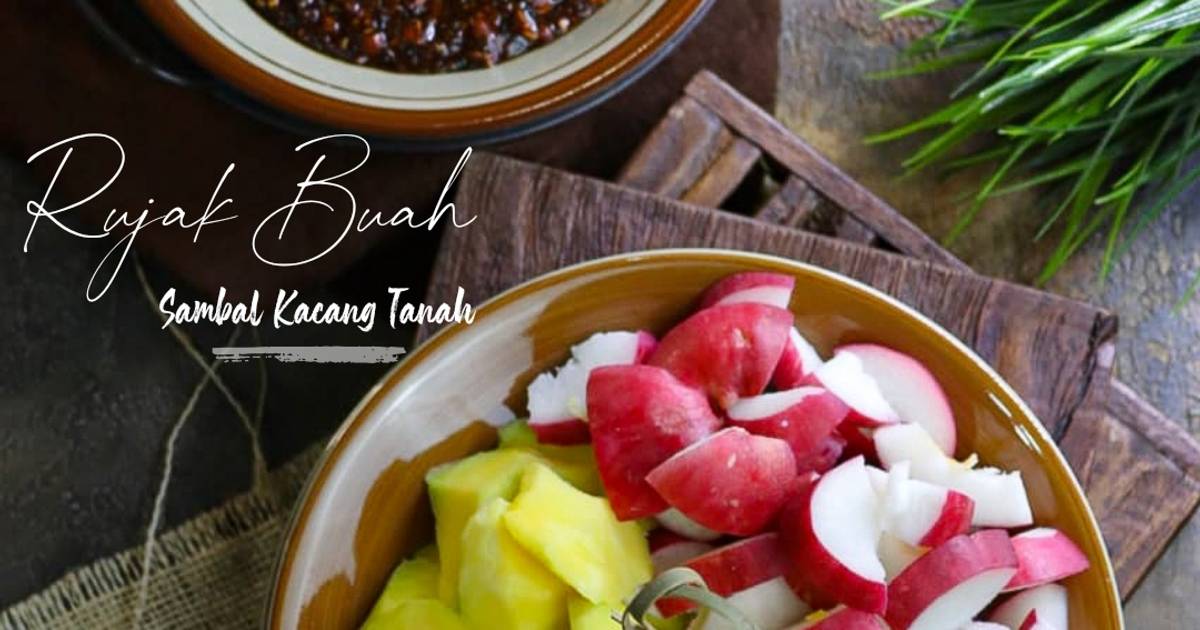 43 resep sambal rujak buah gula aren enak dan mudah - Cookpad