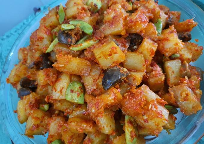 Resep Sambel Kentang Balado (Pete Hati Ampela) oleh - Dapoer Mama ...
