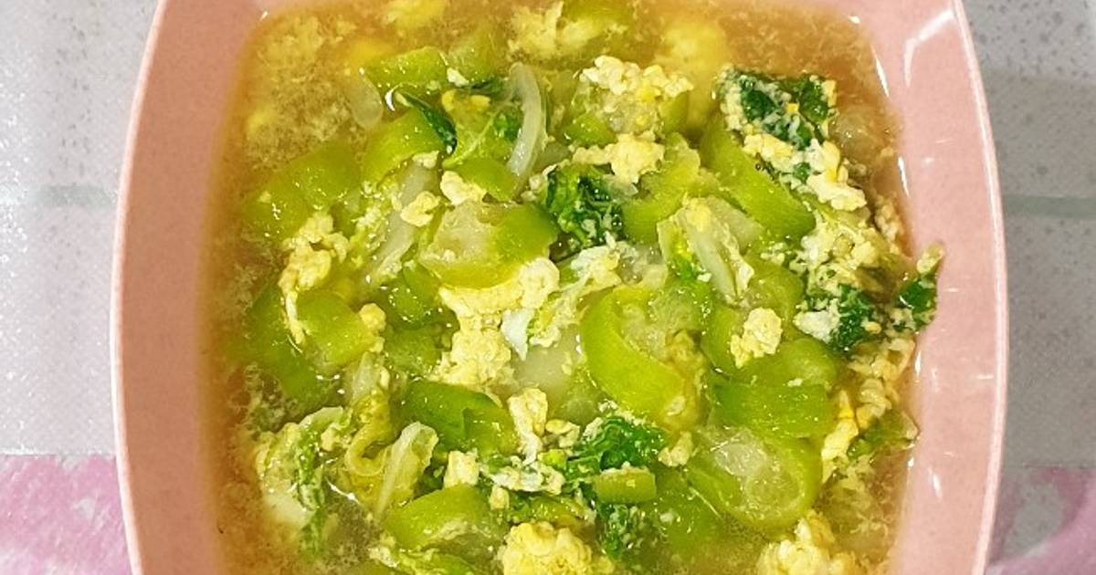 Resep Gambas sayur putih+telor vegetarian murni oleh Angelia Cheung ...