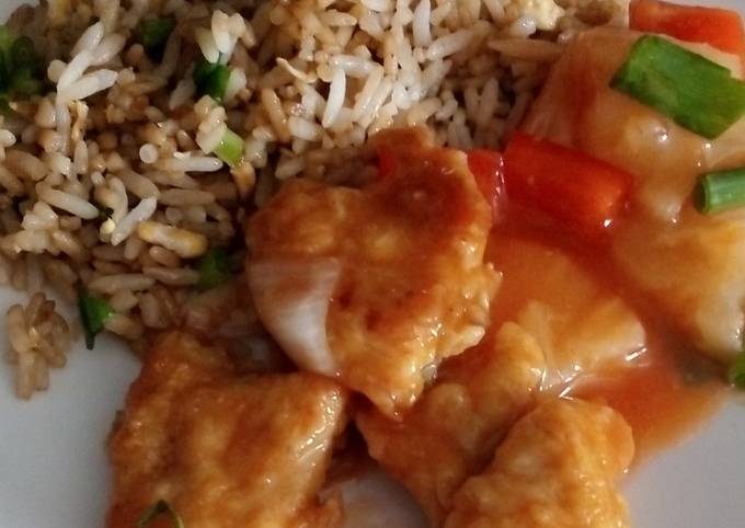 Pollo con piña estilo chino Receta de Robi Candy Montero Flores- Cookpad