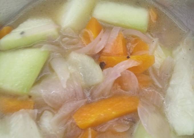Resipi Sayur labu air + Lobak masak asam jawa oleh Zarafafiis ️🌹 - Cookpad