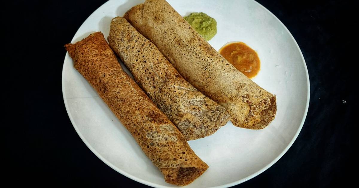 Ragi and Greengram dosa Recipe by Crazy Cookie - Cookpad