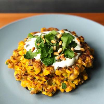 Sweetcorn Fritters Recipe by Izzy@ditching_the_apron - Cookpad