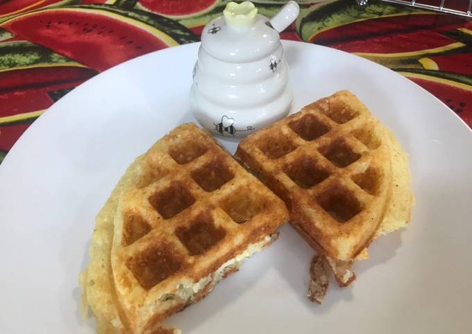 Waffles de yuca Receta de Maria Luisa Aguilar- Cookpad