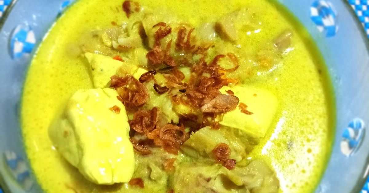 Resep Opor Daging Gantung / Klewih Campur Tahu Santan oleh Helen Ummu ...