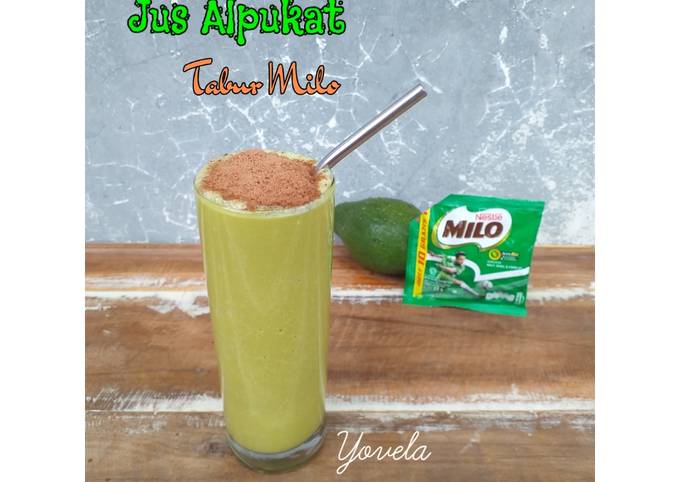 Resep Jus Alpukat Tabur Milo oleh Yovela Gracia Davino Una - Cookpad