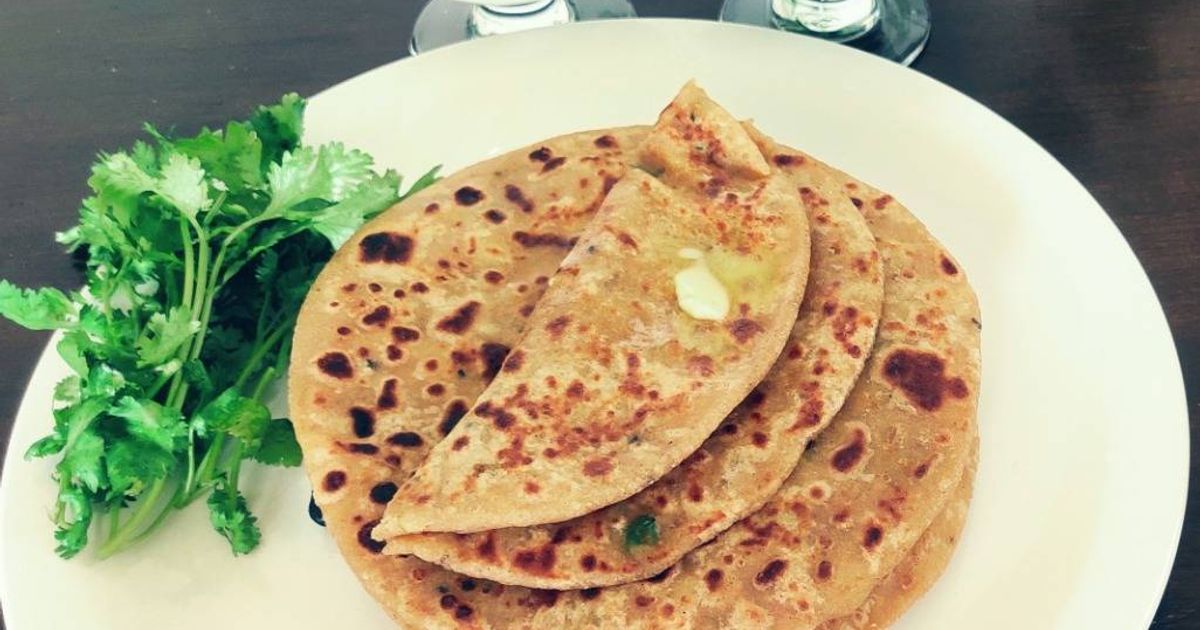 ढाबा वाली आलू, प्याज, पनीर पराठा (Dhaba Wali Aloo, Pyaz, Paneer Paratha ...