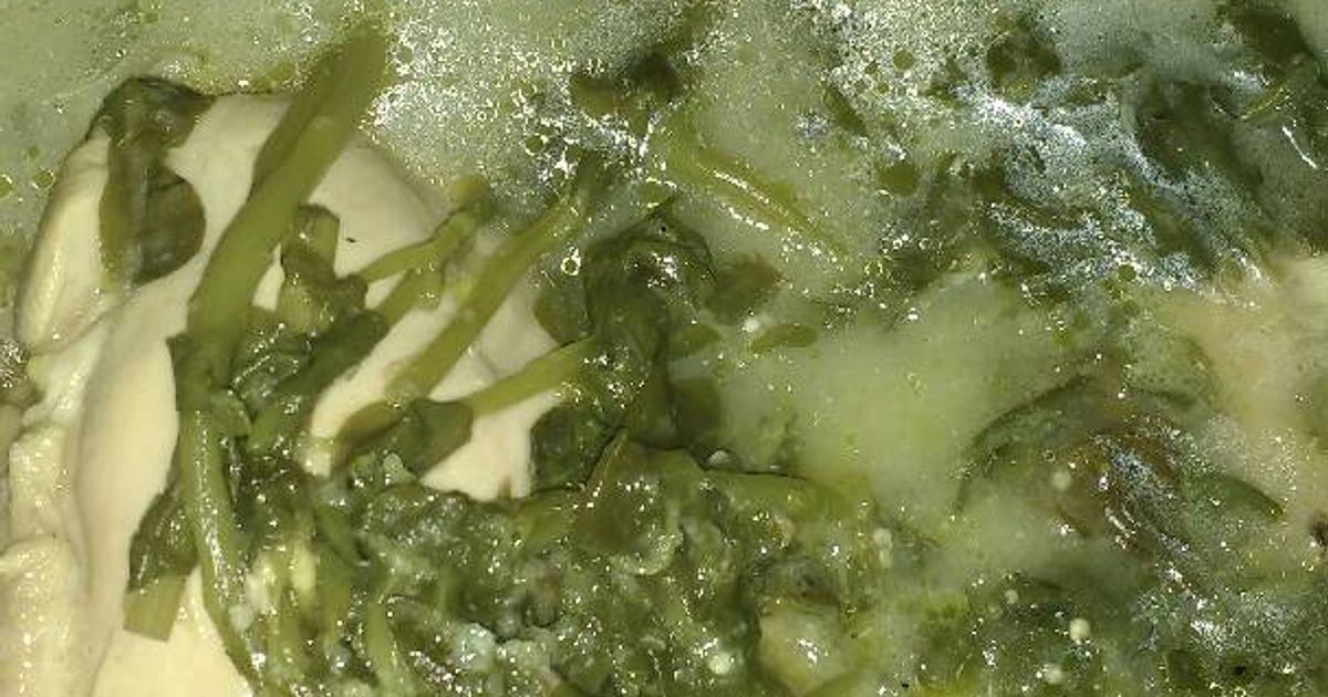 Pollo Con Verdolagas En Salsa Verde Receta de Angie Flores Hdez