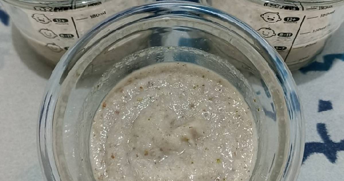 Resep MPASI 6M (beras merah, beras putih, kacang ijo, daging sapi ...