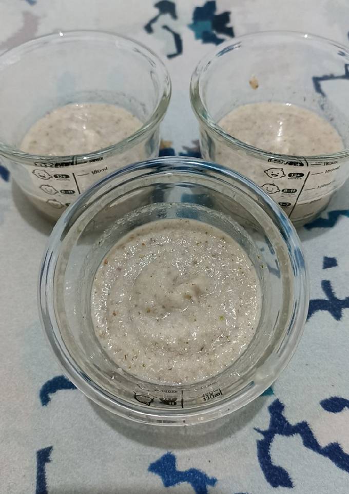 Resep MPASI 6M (beras merah, beras putih, kacang ijo, daging sapi ...