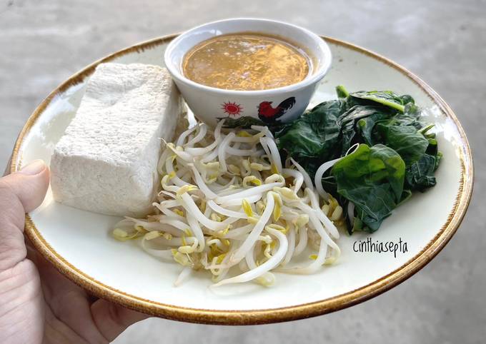 Resep Pecel Tahu Rebus oleh Cinthia Septa - Cookpad