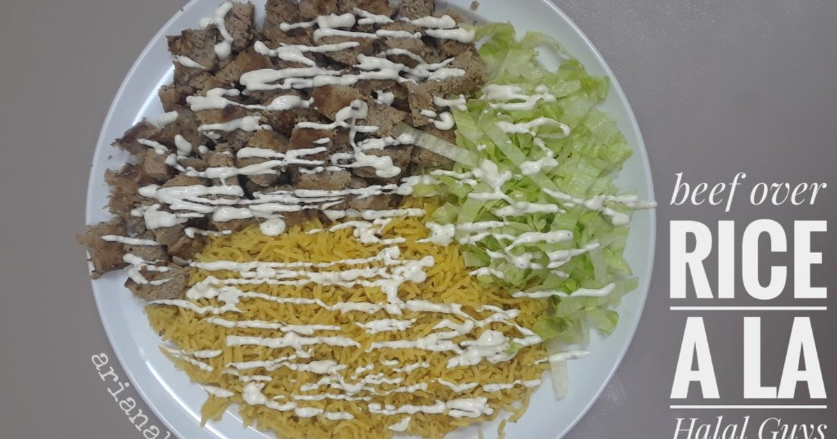 Resep Beef Gyro (A La Halal Guys) oleh Ariana Kerrigan - Cookpad