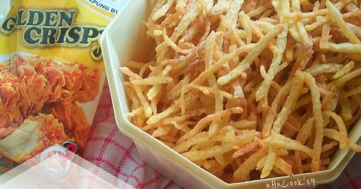 Resep Kentang Crispy 3 Bahan oleh 🍰nHnCook🐝 ||ZONA CEMILAN - Cookpad
