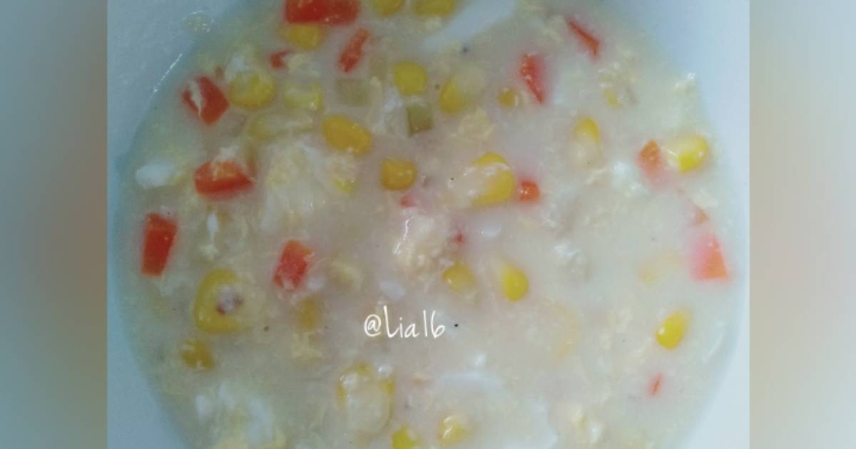 25 resep cream sop jagung telur mpasi enak dan mudah - Cookpad