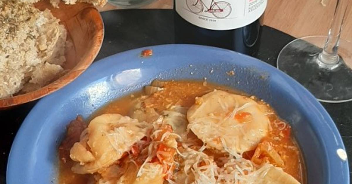 Sorrentinos de acelga, ricota y pollo y de jamón cocido y queso Receta ...