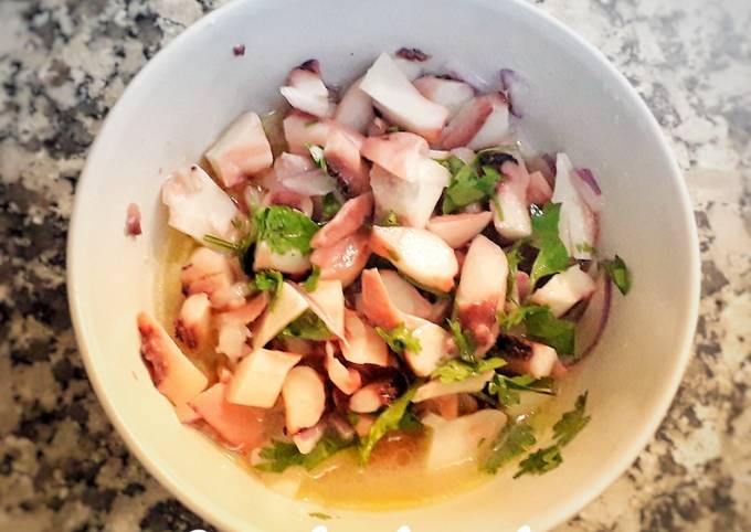 Ceviche de pulpo Receta de Monik- Cookpad