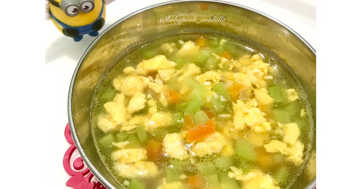 Resep Sup Labu Siam Telur (MPASI 1Y+) oleh Meli - Cookpad