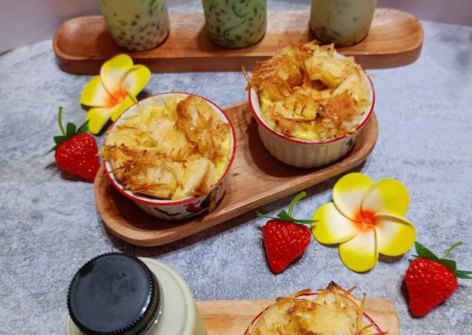 Resep Puding panas roti keju oleh tommy wiriadi putra - Cookpad
