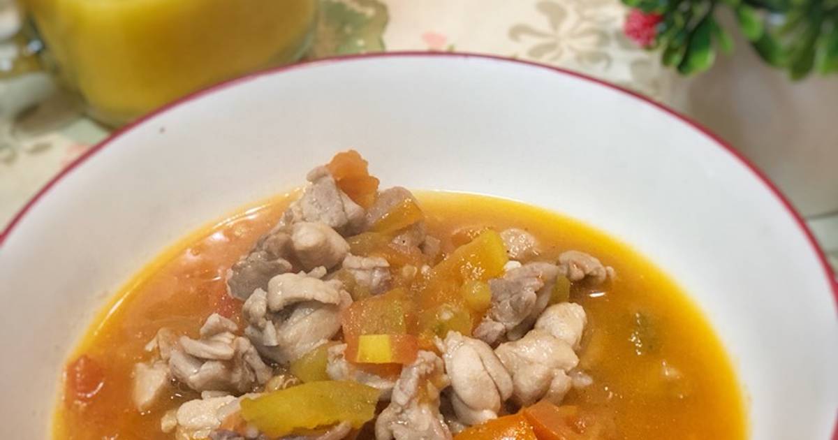 Resep Ayam Masak Tomat 🍅 ala Tiger Kitchen oleh Lucy Gani (Tiger Kitchen) - Cookpad