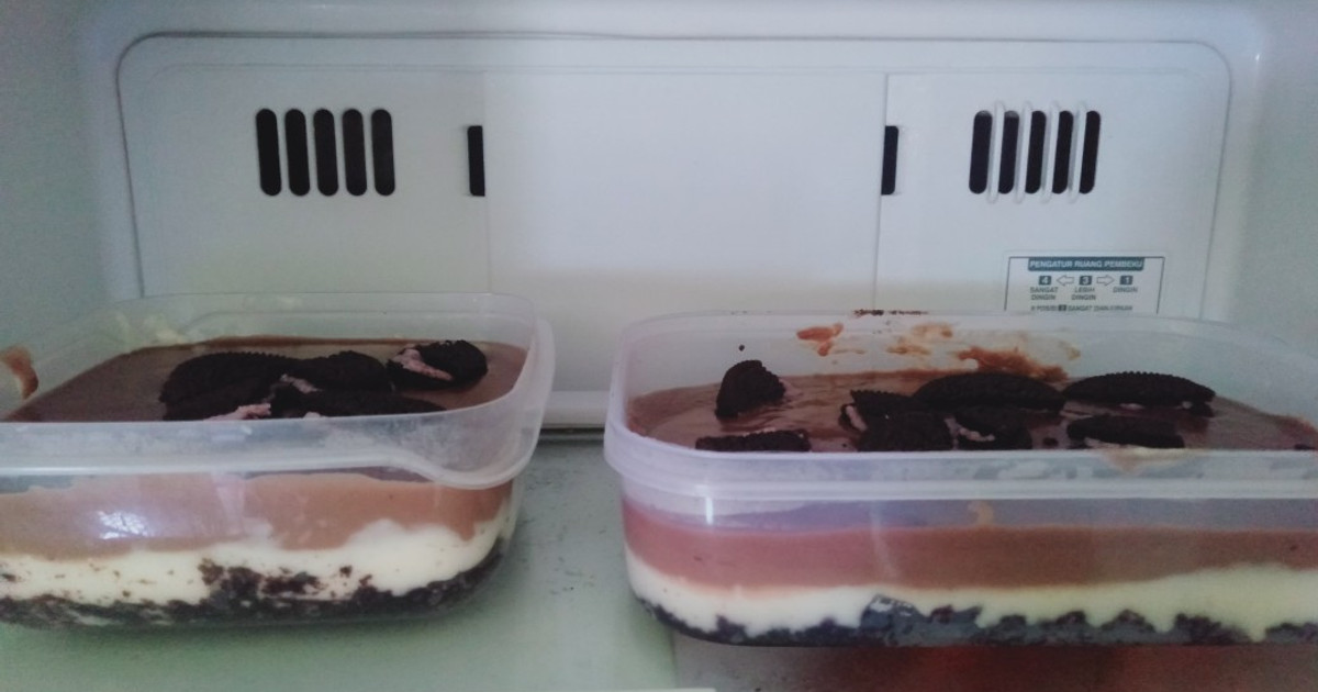 Resep Dessert Oreo Keju Coklat Lumer🥧👌👩‍🍳 oleh Ignasyah Laura - Cookpad