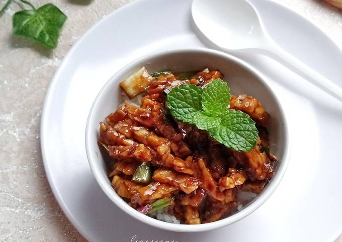 Resep Rice Bowl Tempe Saus Lada Hitam oleh Lia Ariani - Cookpad