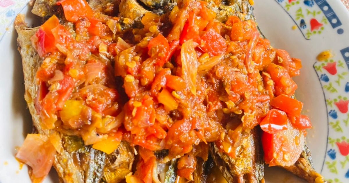 Resep 525. Ikan Tude Saos Tomat oleh Shanty Bambang - Cookpad