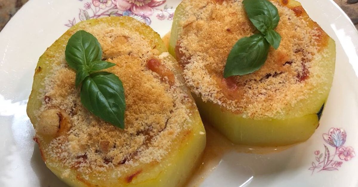 Vegetarian Stuffed Marrow Recipe by Gaia Riva - Cookpad