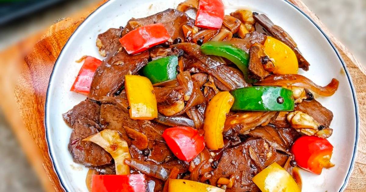 Resep Hati sapi Tumis kecap oleh Mena Andriana - Cookpad