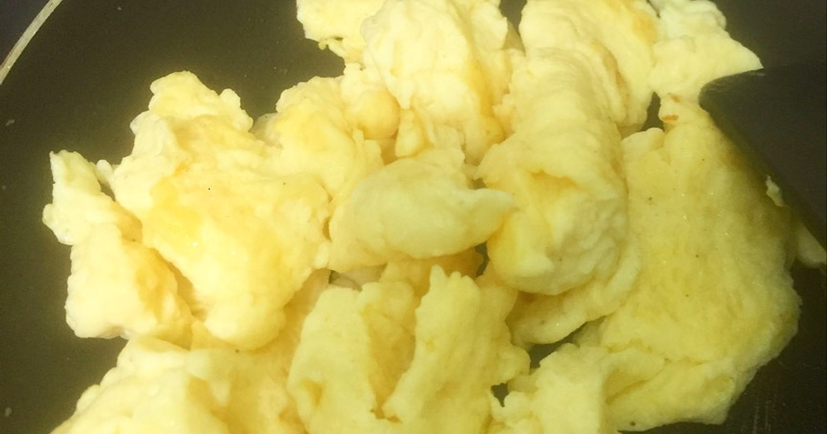 Resep Scrambled Egg Full Cream oleh Cantika Dewi - Cookpad