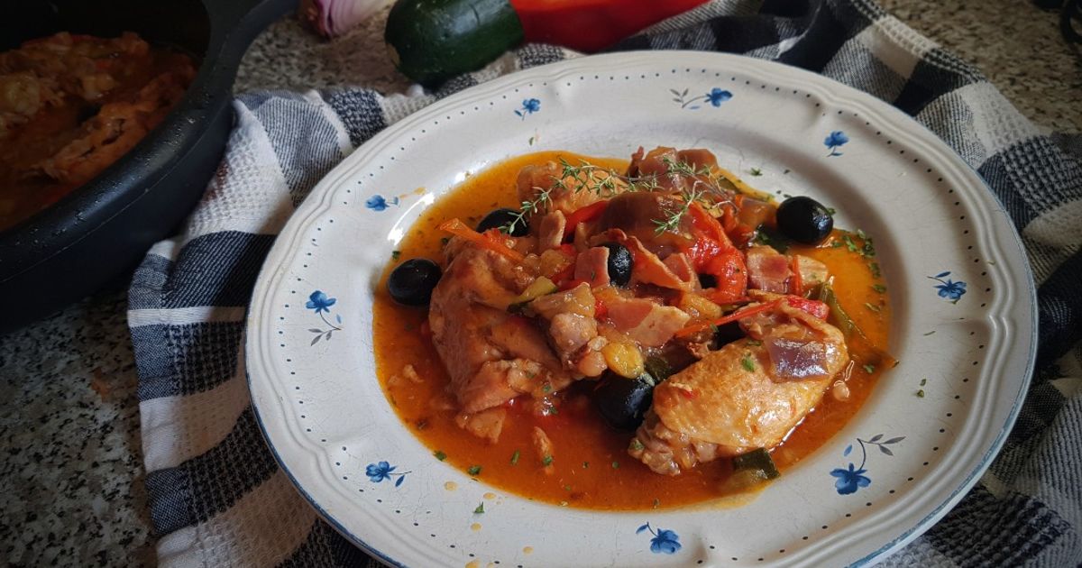 Pollo A La Campesina Receta de Montse Casellas - Trasteamos en mi ...