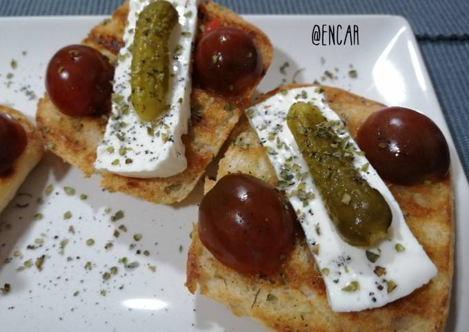 Tostadas De Queso Fresco Receta De Encar Cookpad