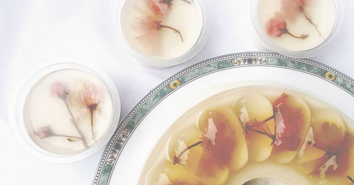 Resep Sakura Pudding oleh Frilly - Cookpad