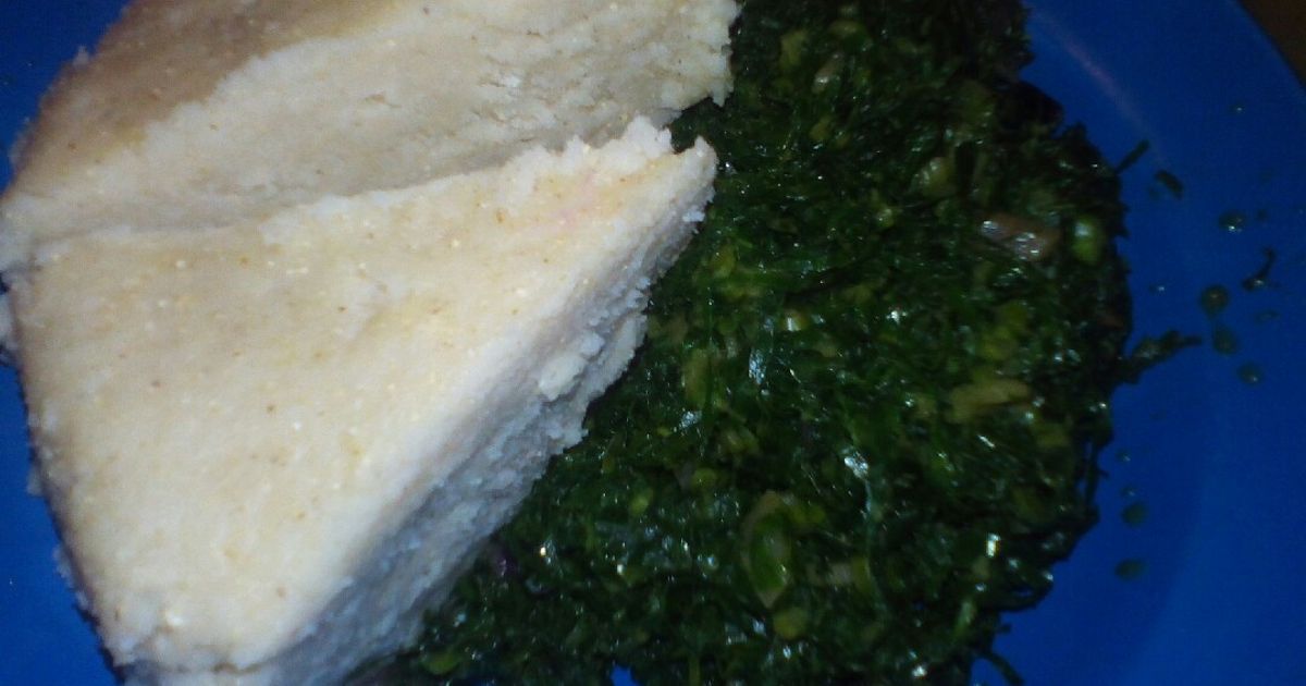 Ugali,Spinach And Kales Recipe by Agnes ndunge - Cookpad