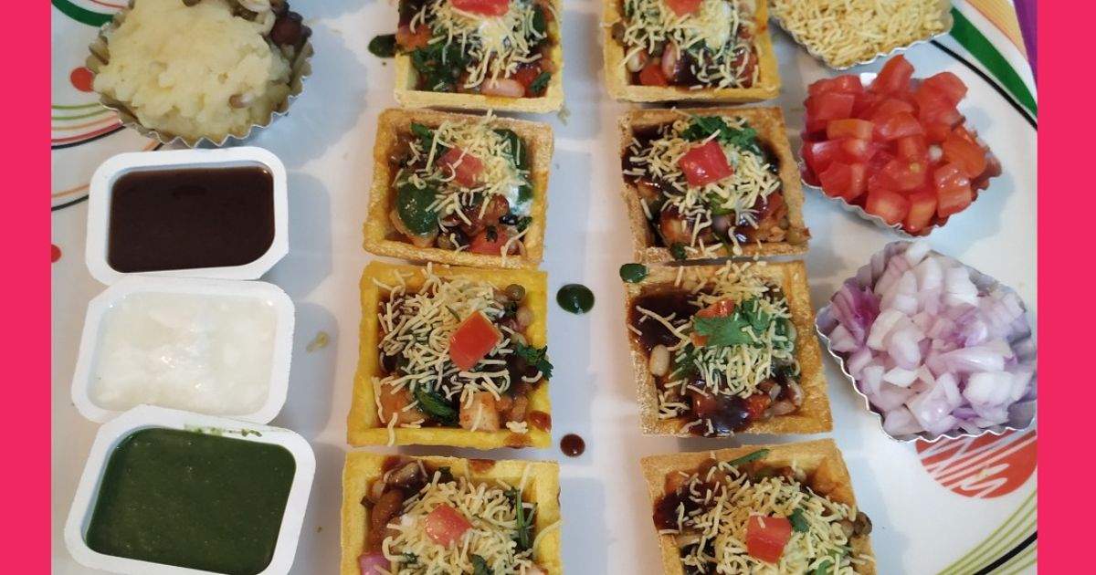 Canape Chat Recipe by Kalpana Solanki - Cookpad