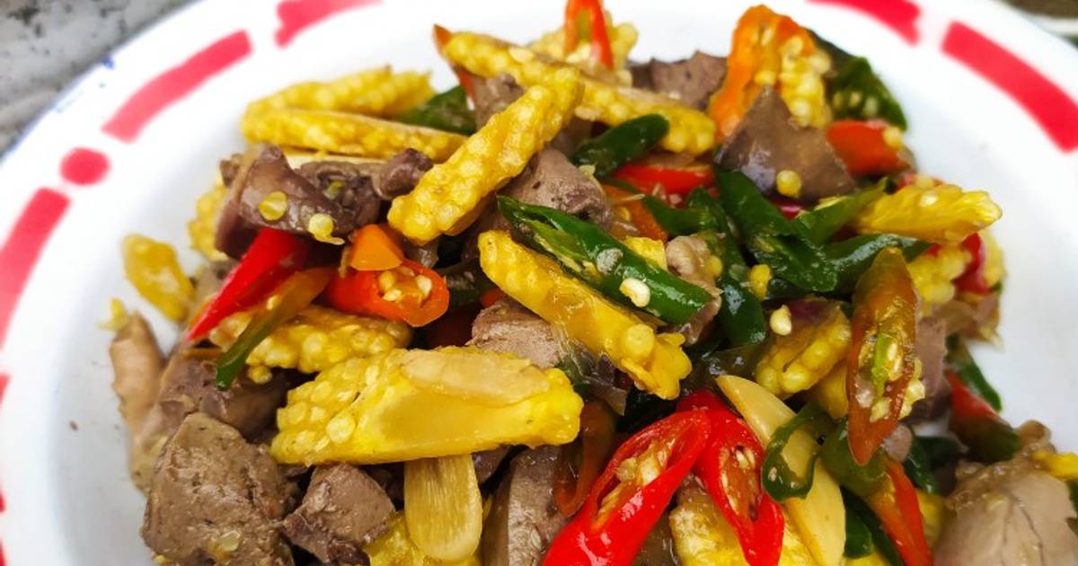 Resep Oseng Ati Ampel & Putren oleh Any - Cookpad
