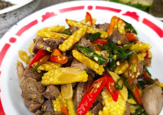 Resep Oseng Ati Ampel & Putren oleh Any - Cookpad
