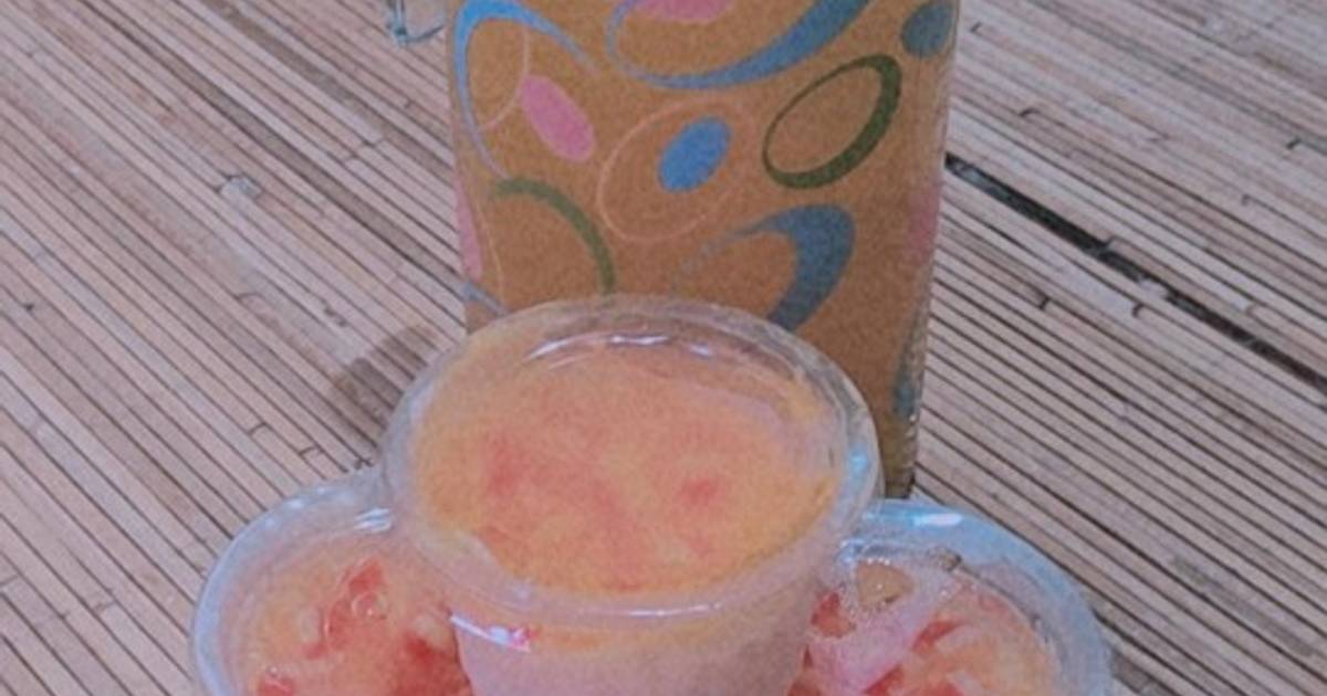 Resep Puding nutrijel jeruk toping sirup dan jelly oleh Rinjani ...