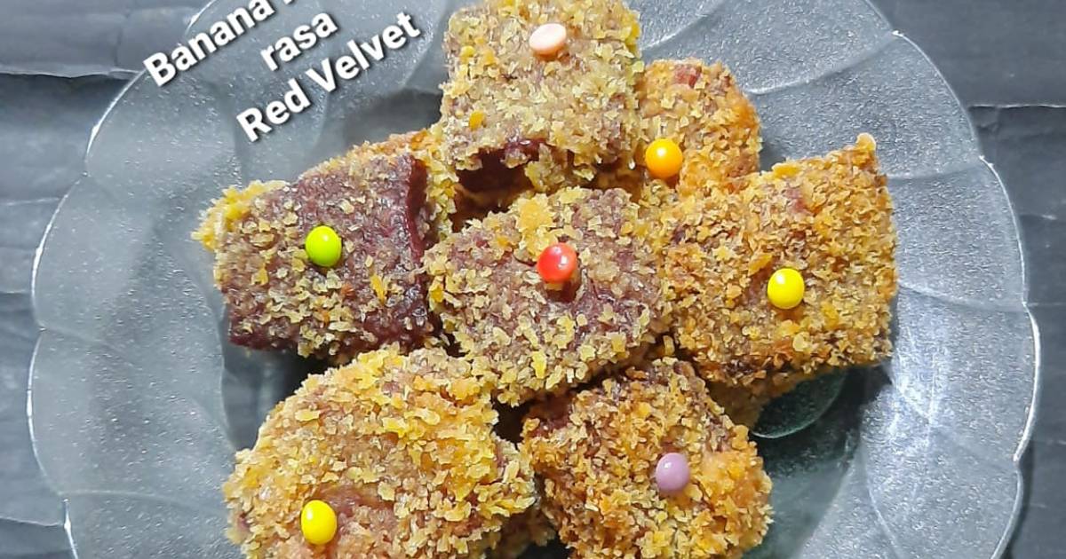 Resep Banana Nugget rasa Red Velvet oleh Chef Abal2 - Cookpad