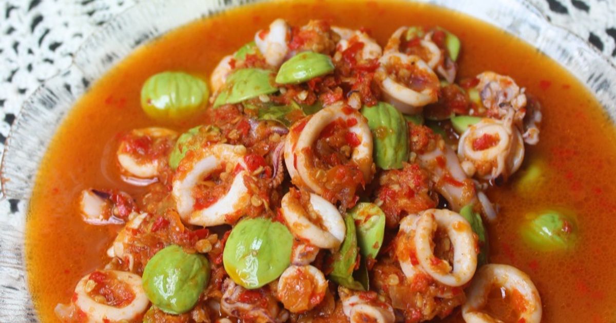 Resep cumi balado pete pedas rumahan enak dan mudah - Cookpad