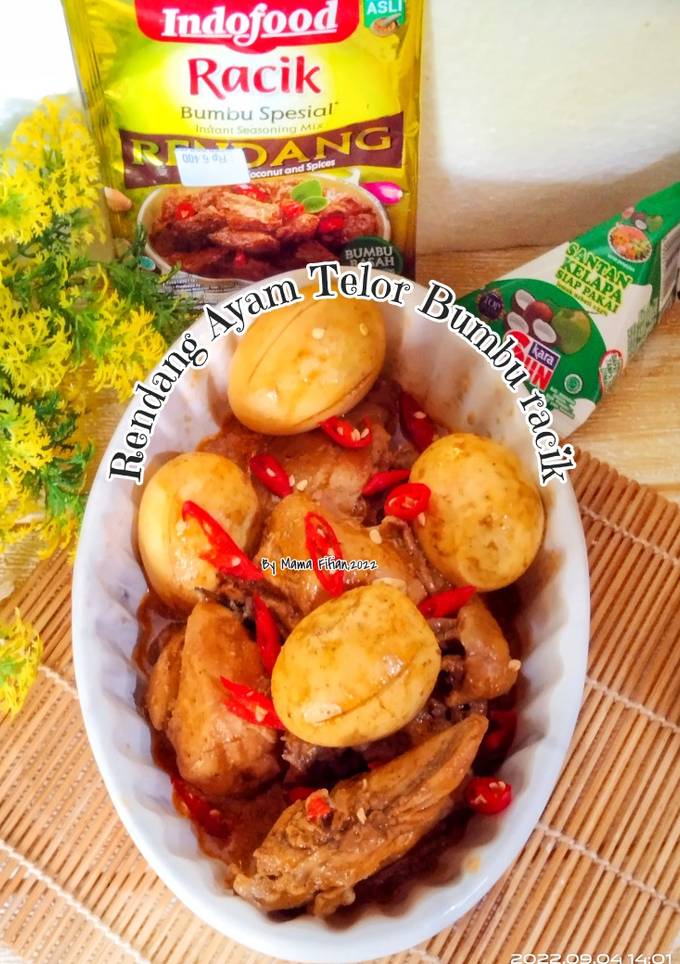 Resep Rendang Ayam Telor Bumbu Racik oleh Lanjarsih/Mama Fifian ...